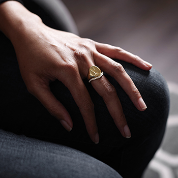 Stone Set Signet Rings | Rebus Signet Rings | Rebus Signet Rings